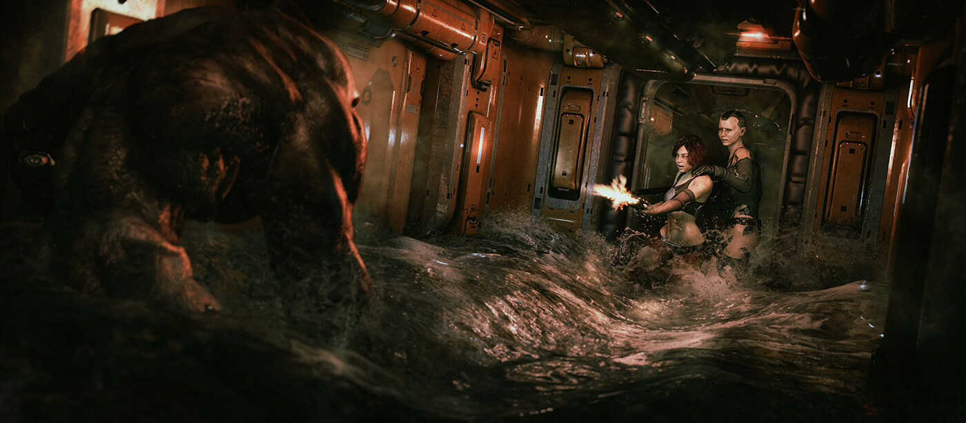 The Flood 3D Render, Digital Art by RedSpartan