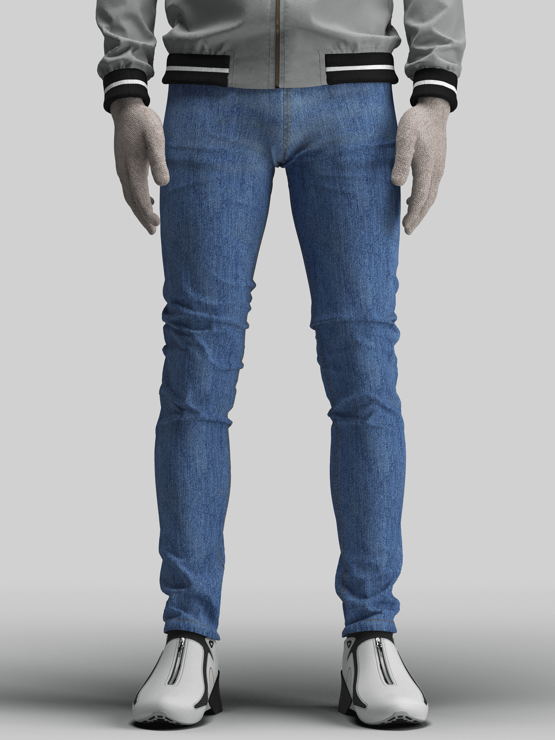 Jacket and jeans 3D Render, Digital Art by Reisya