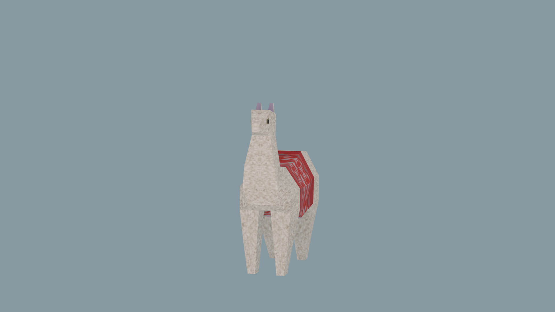 Set of Low Poly Alpacas With Sweaters - 3D Model by renatay