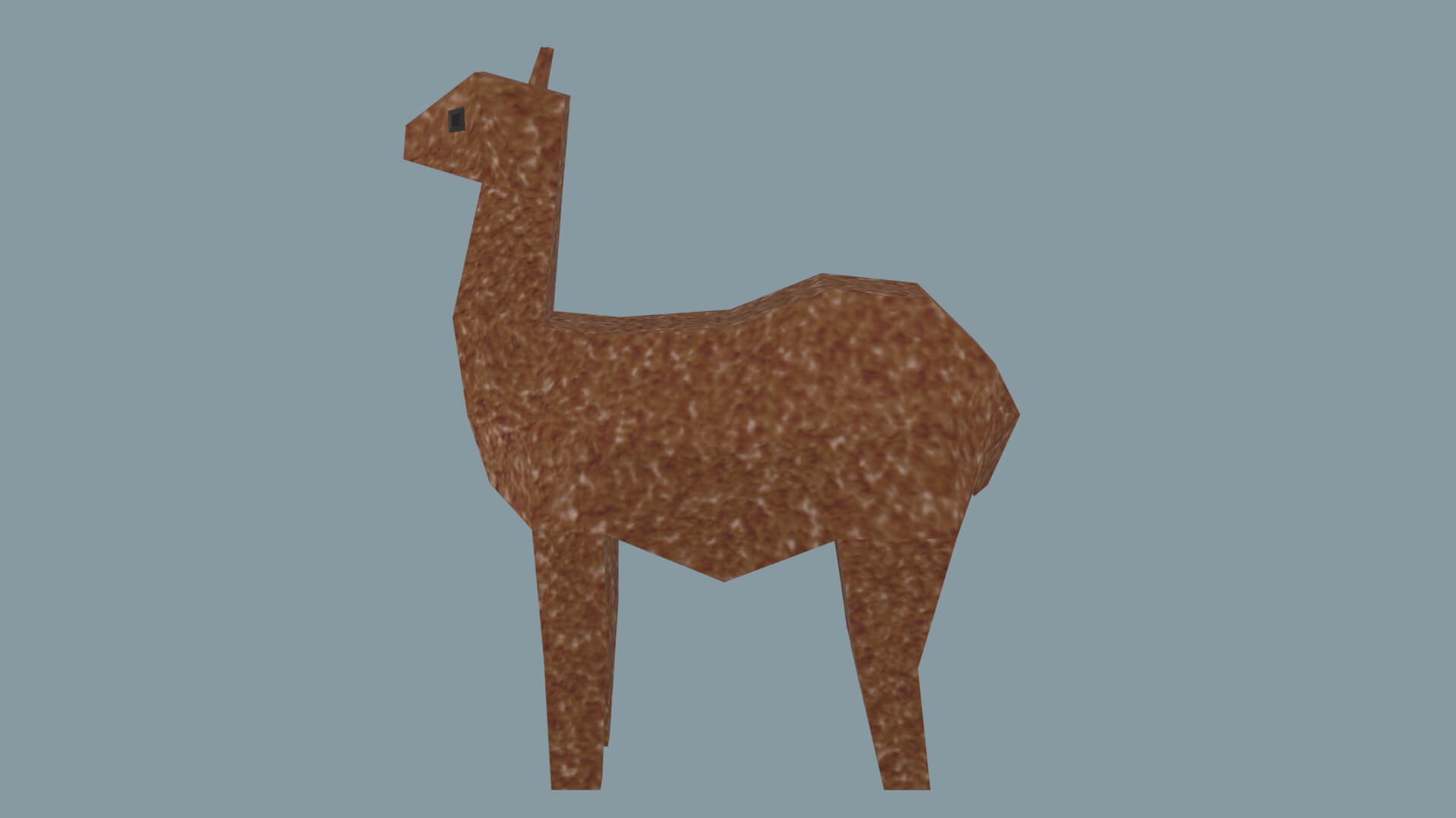 Set of Low Poly Alpacas - 3D Model by renatay