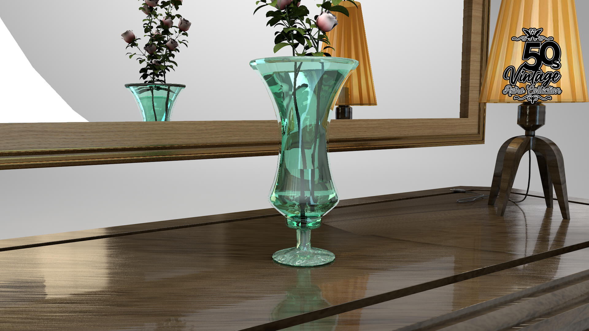 50S Dining Room Counter - 3D Model by renatodalle