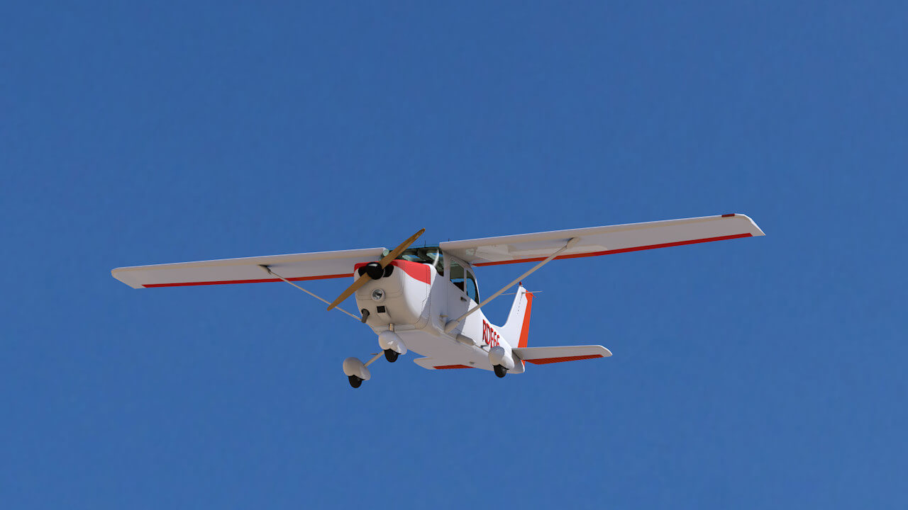 Airplane Cessna 172 - 3D Model by renatodalle