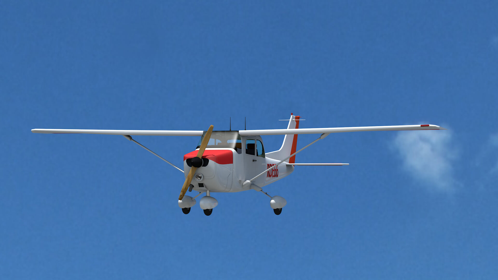 Airplane Cessna 172 - 3D Model by renatodalle