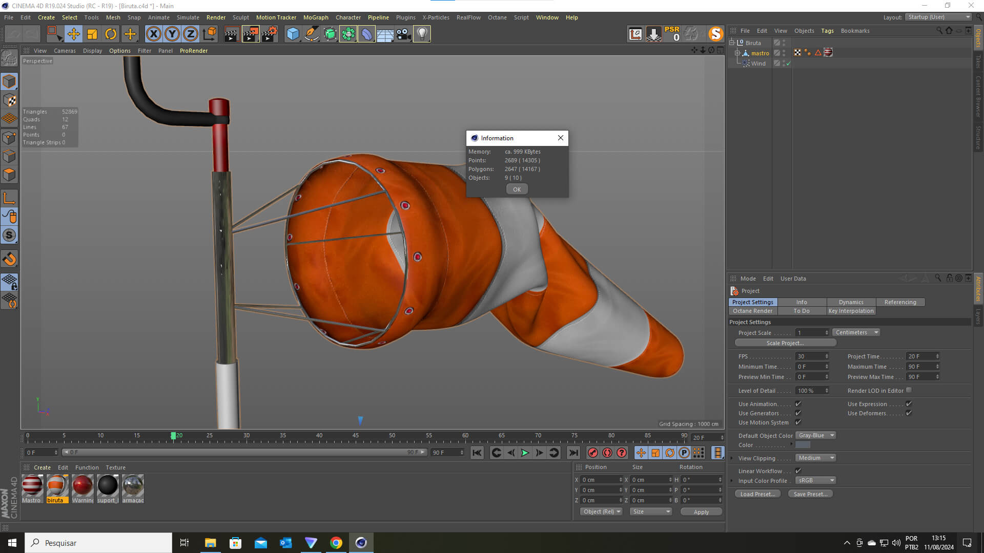Airport Windsock - 3D Model by renatodalle