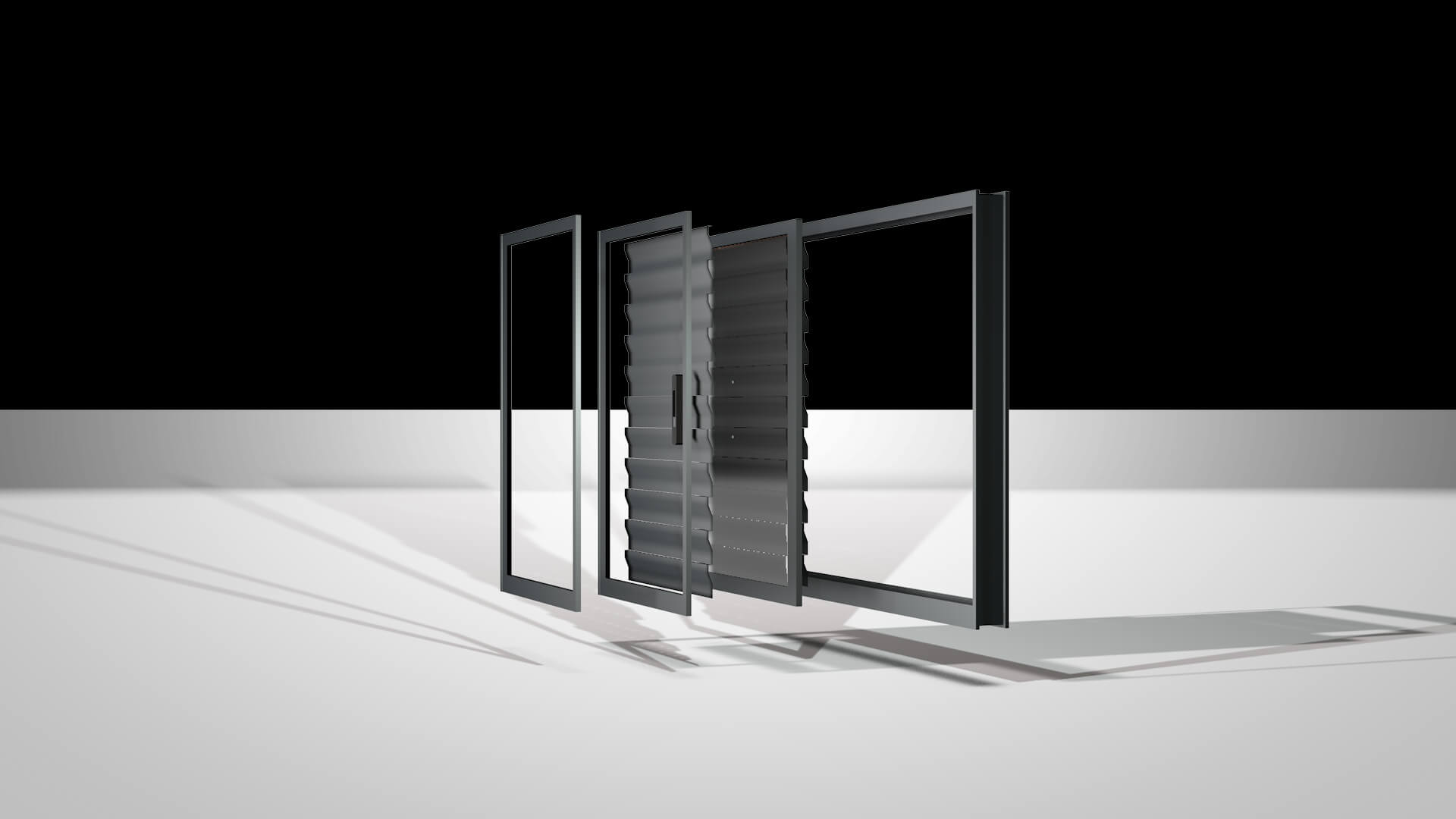 Aluminum Windows - 3D Model by renatodalle