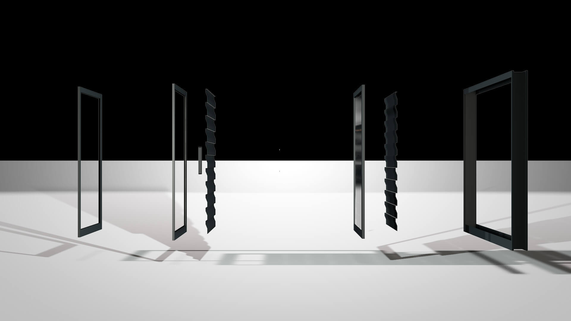Aluminum Windows - 3D Model by renatodalle
