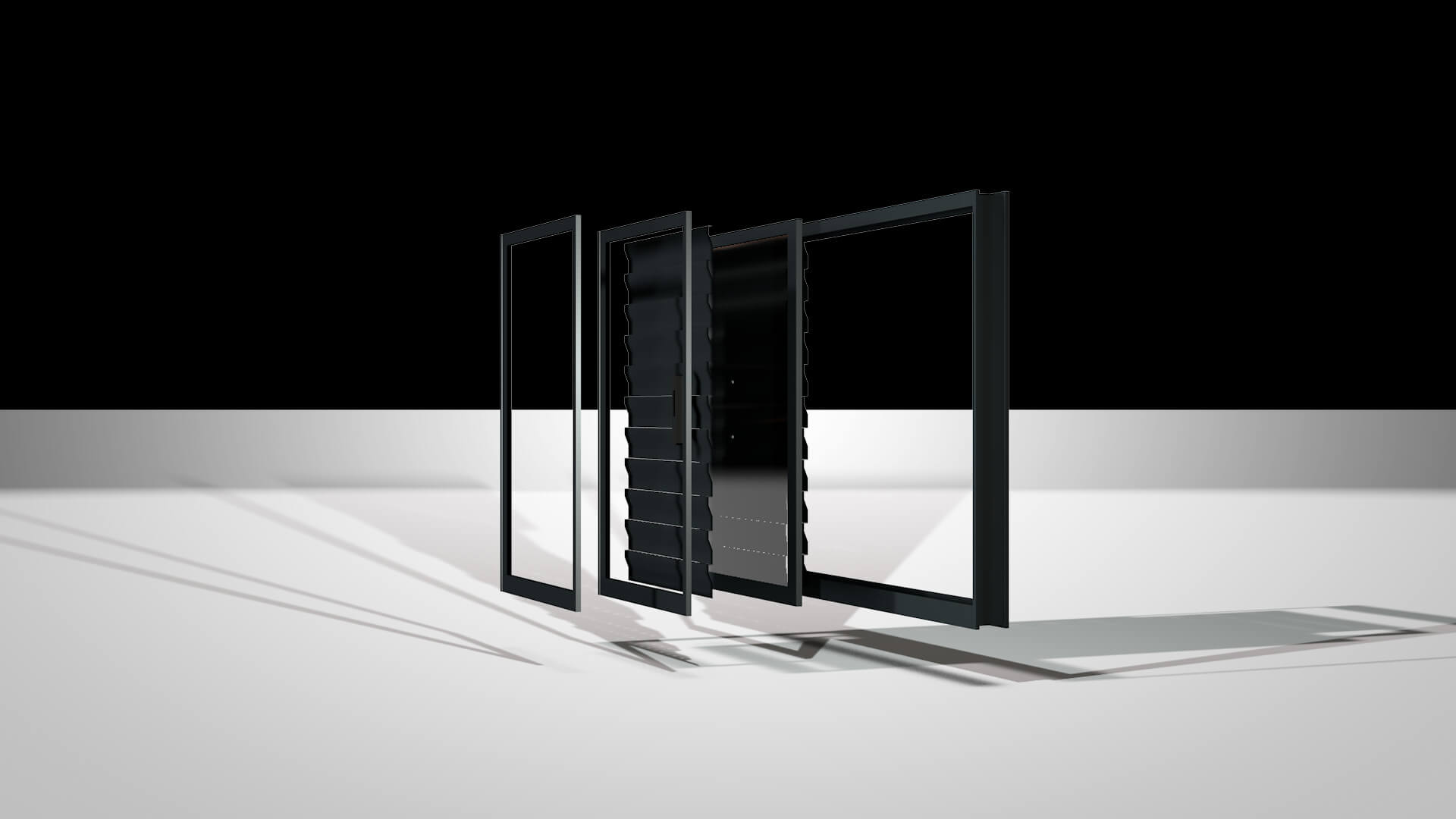 Aluminum Windows - 3D Model by renatodalle