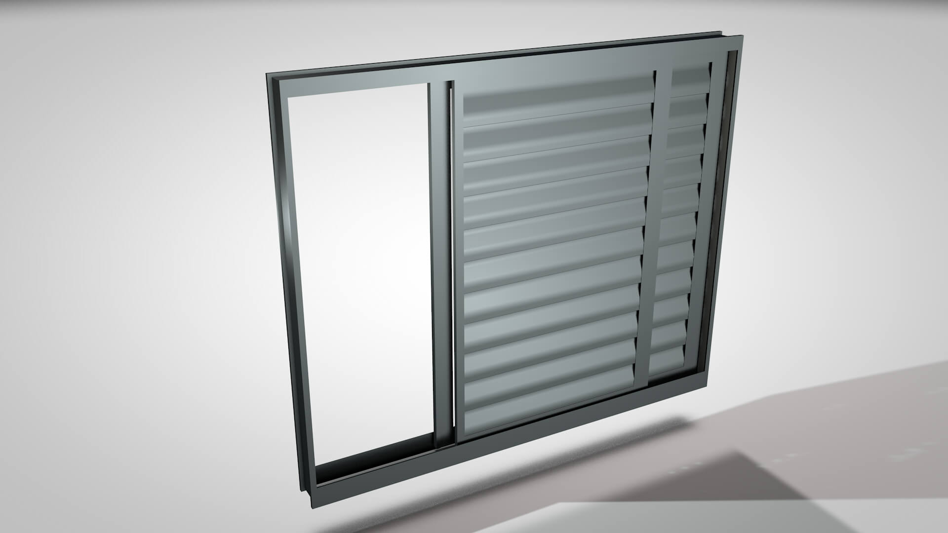 Aluminum Windows - 3D Model by renatodalle