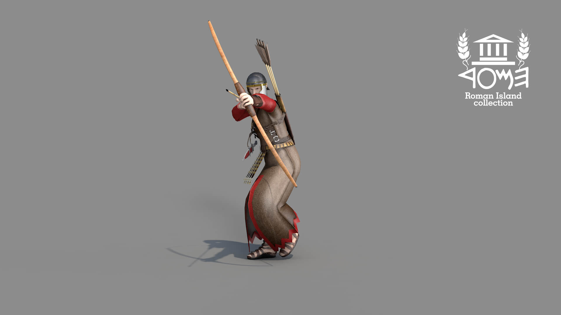 Archer Arrow Island Roman - 3D Model by renatodalle