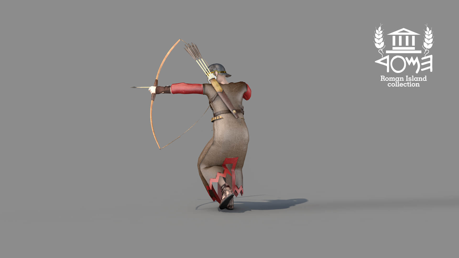 Archer Arrow Island Roman - 3D Model by renatodalle