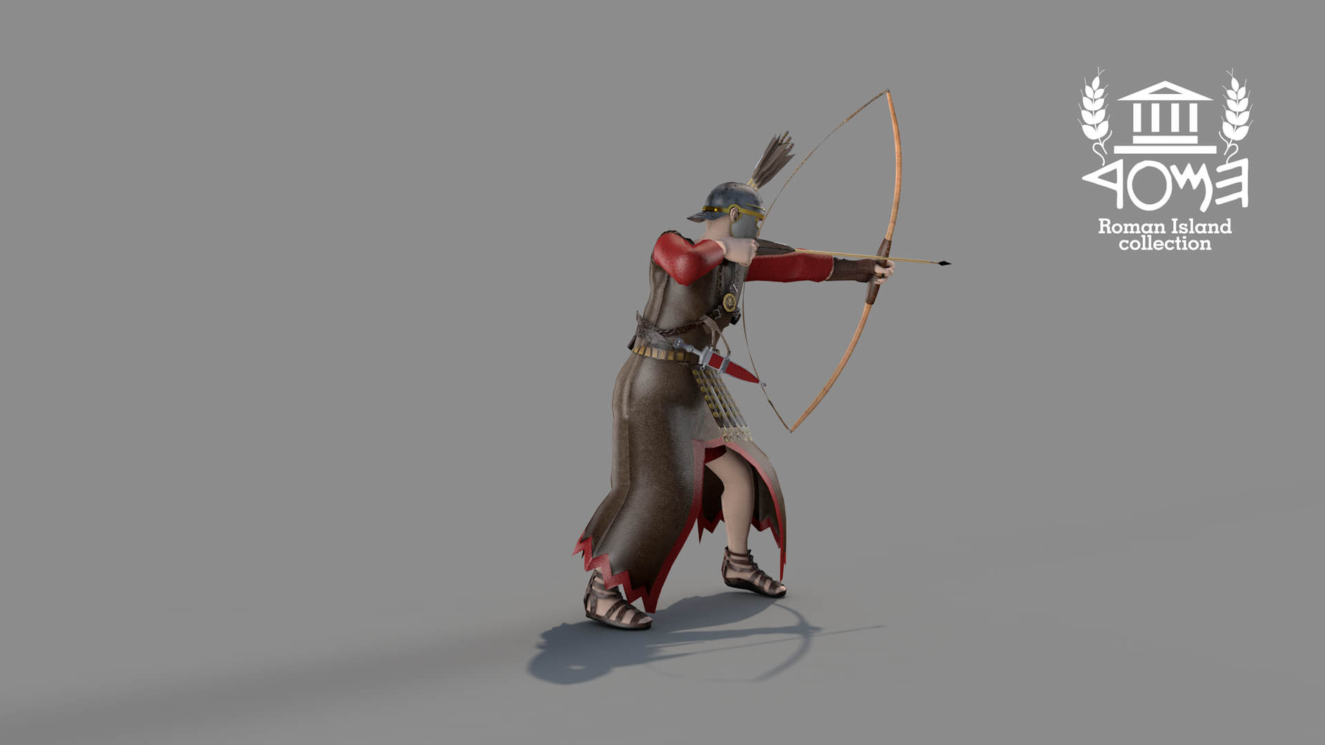 Archer Arrow Island Roman - 3D Model by renatodalle