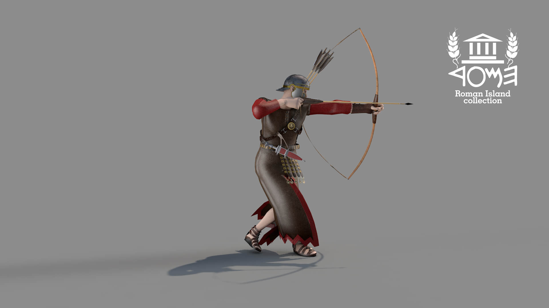 Archer Arrow Island Roman - 3D Model by renatodalle