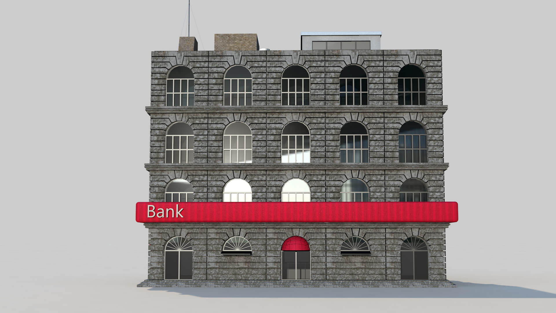 Bank Invest Money - 3D Model by renatodalle