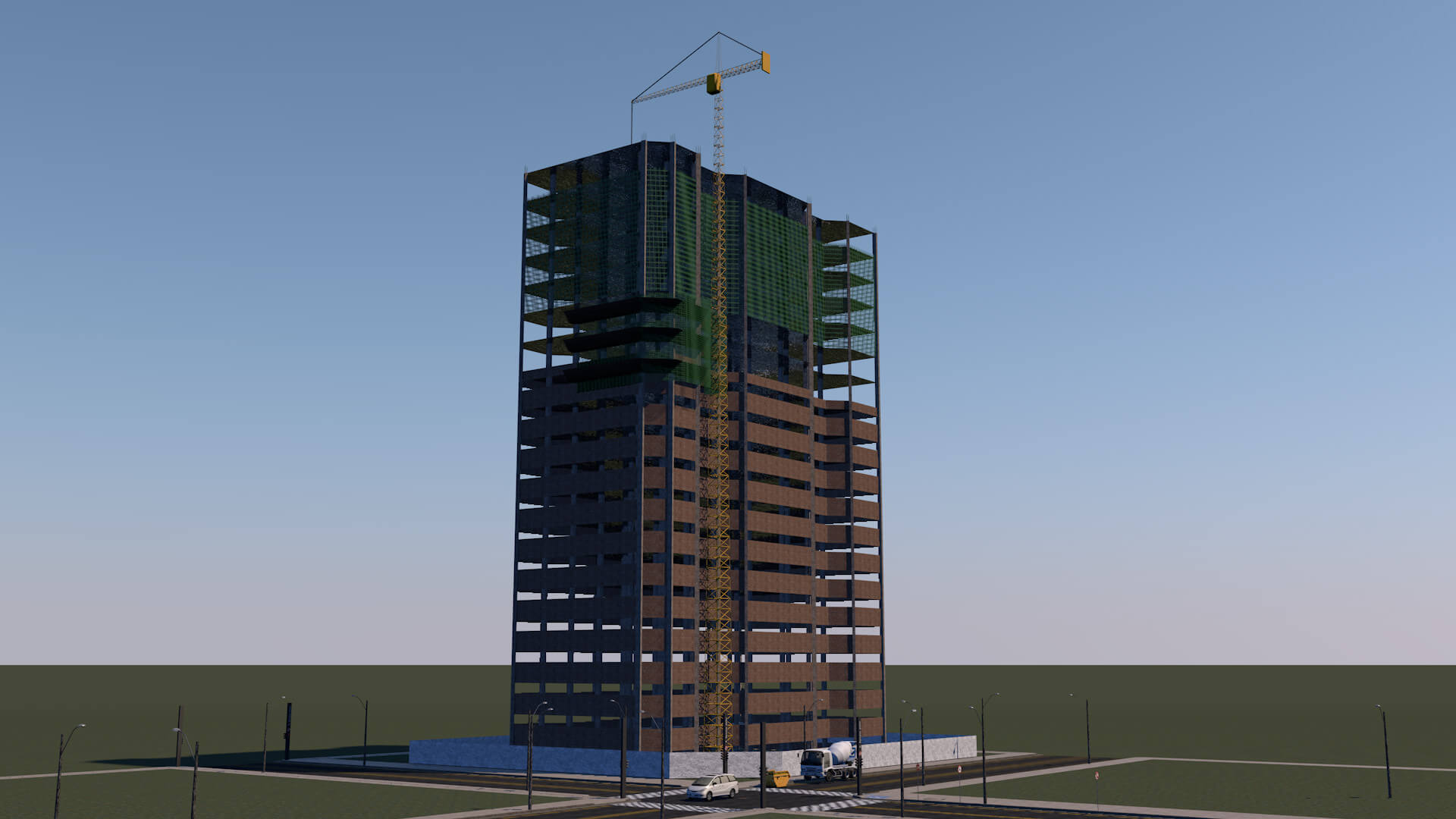 Building Under Construction - 3D Model by renatodalle
