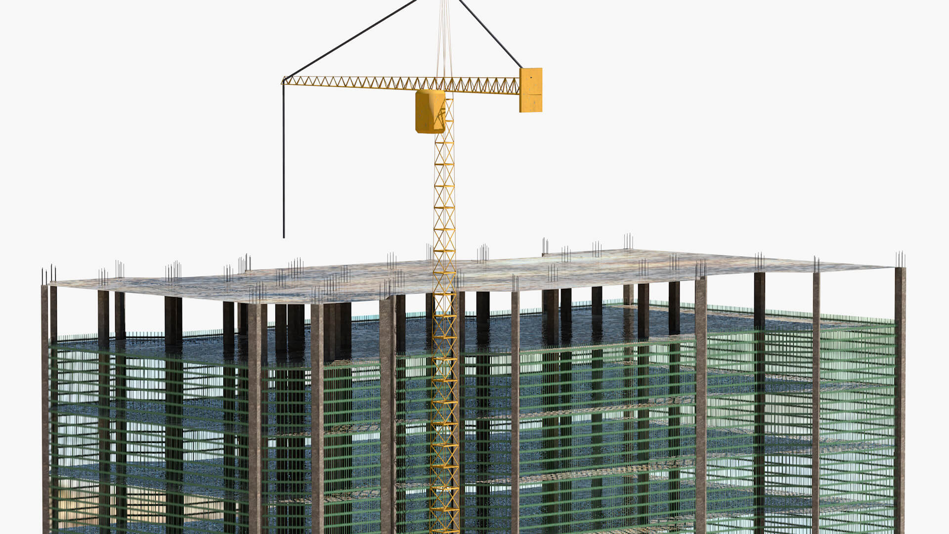 Building Under Construction - 3D Model by renatodalle