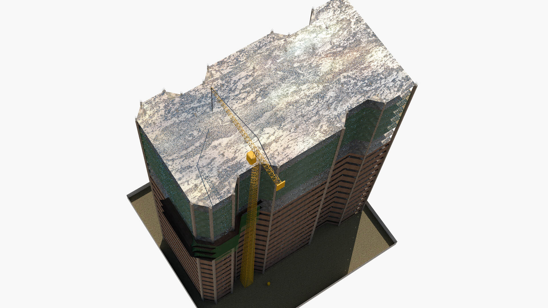 Building Under Construction - 3D Model by renatodalle