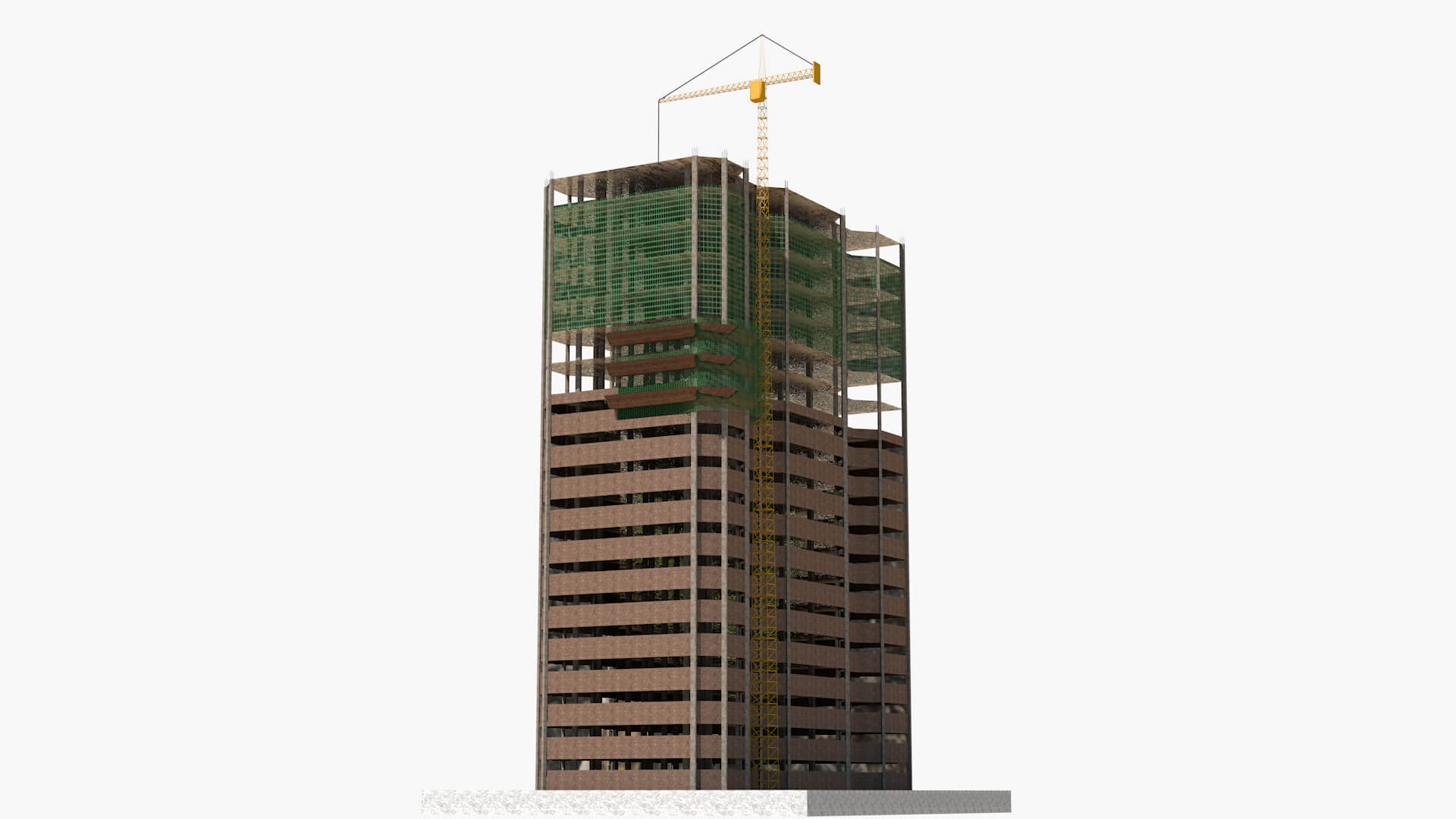 Building Under Construction - 3D Model by renatodalle