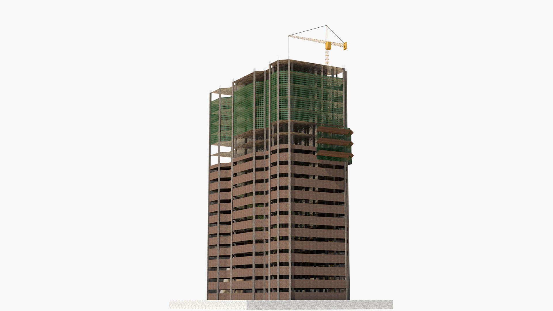 Building Under Construction - 3D Model by renatodalle