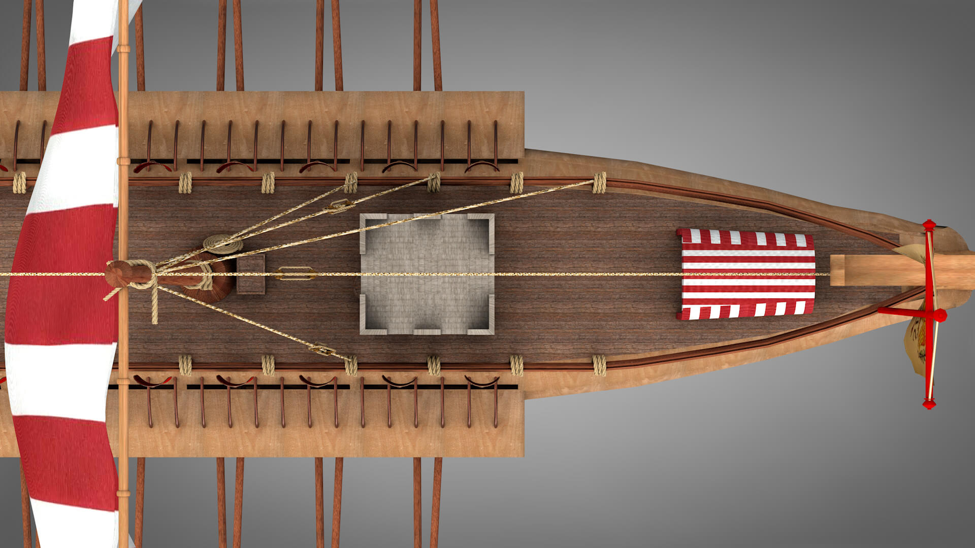 Caesar Bireme Romana - 3D Model by renatodalle