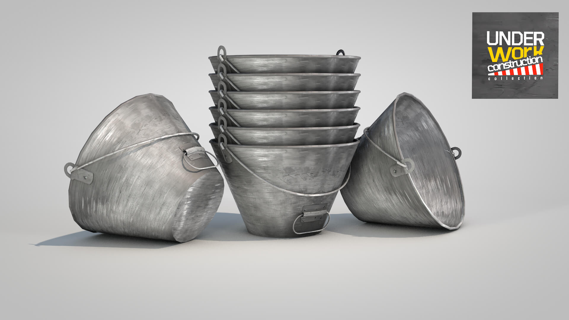 Construction Bucket - 3D Model by renatodalle