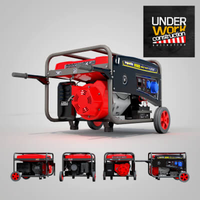 Construction - Generator Hub 10000w 3D Model by renatodalle