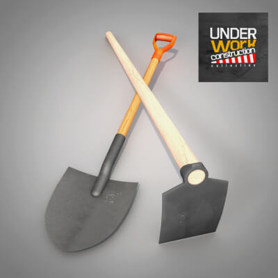 Construction - Hoe and Mattock 3D Model by renatodalle