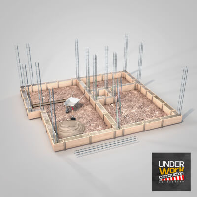 Construction Site - Small Phase 1 3D Model by renatodalle