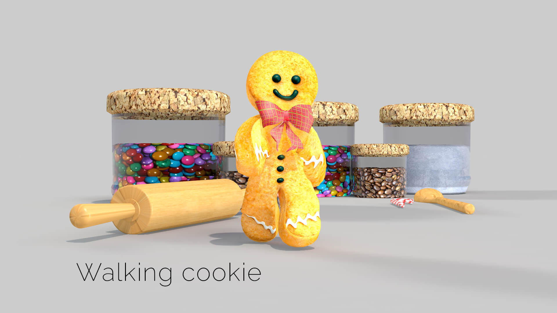 Cookie Doll Walking - 3D Model by renatodalle