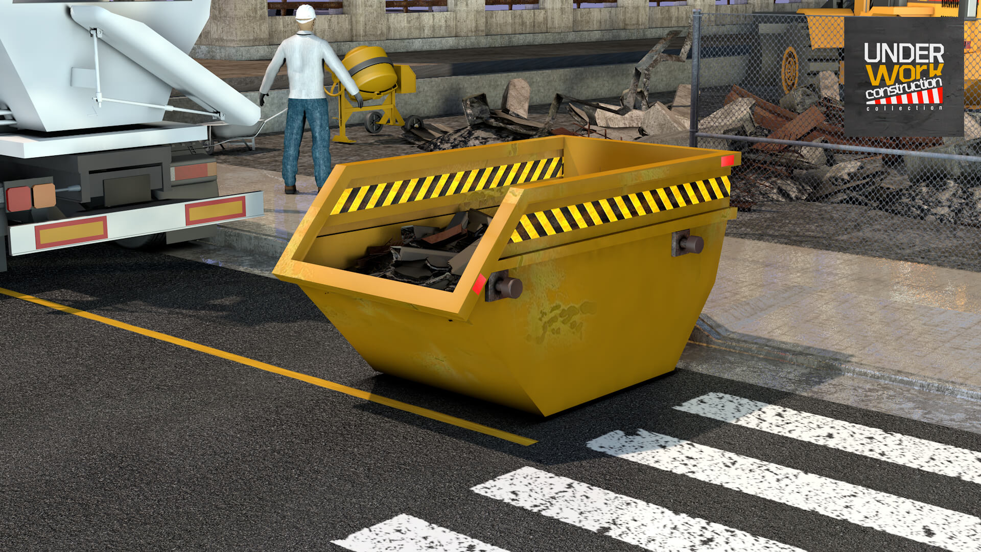 Debris Bucket - 3D Model by renatodalle