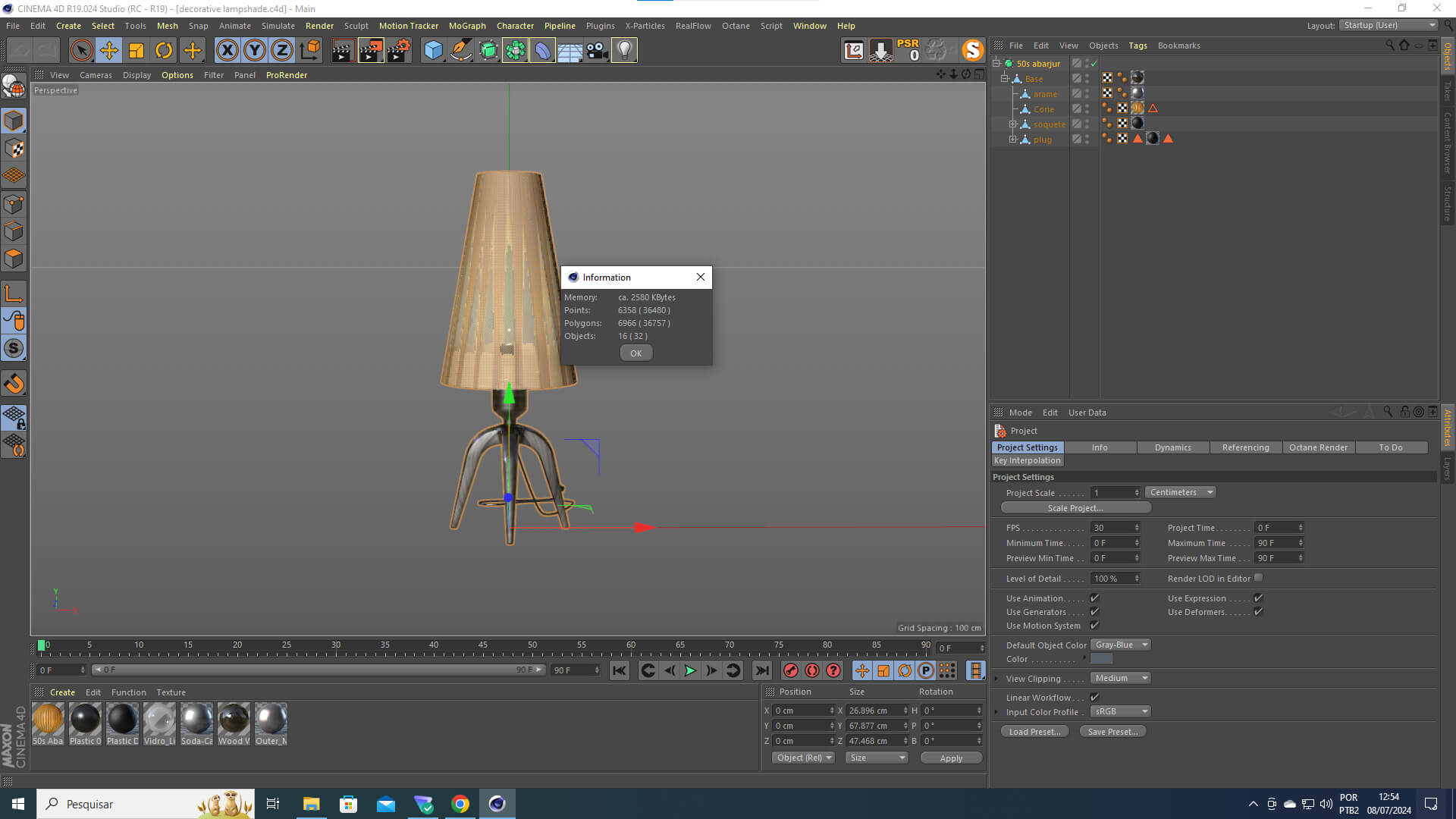 Decorative Lampshade - 3D Model by renatodalle