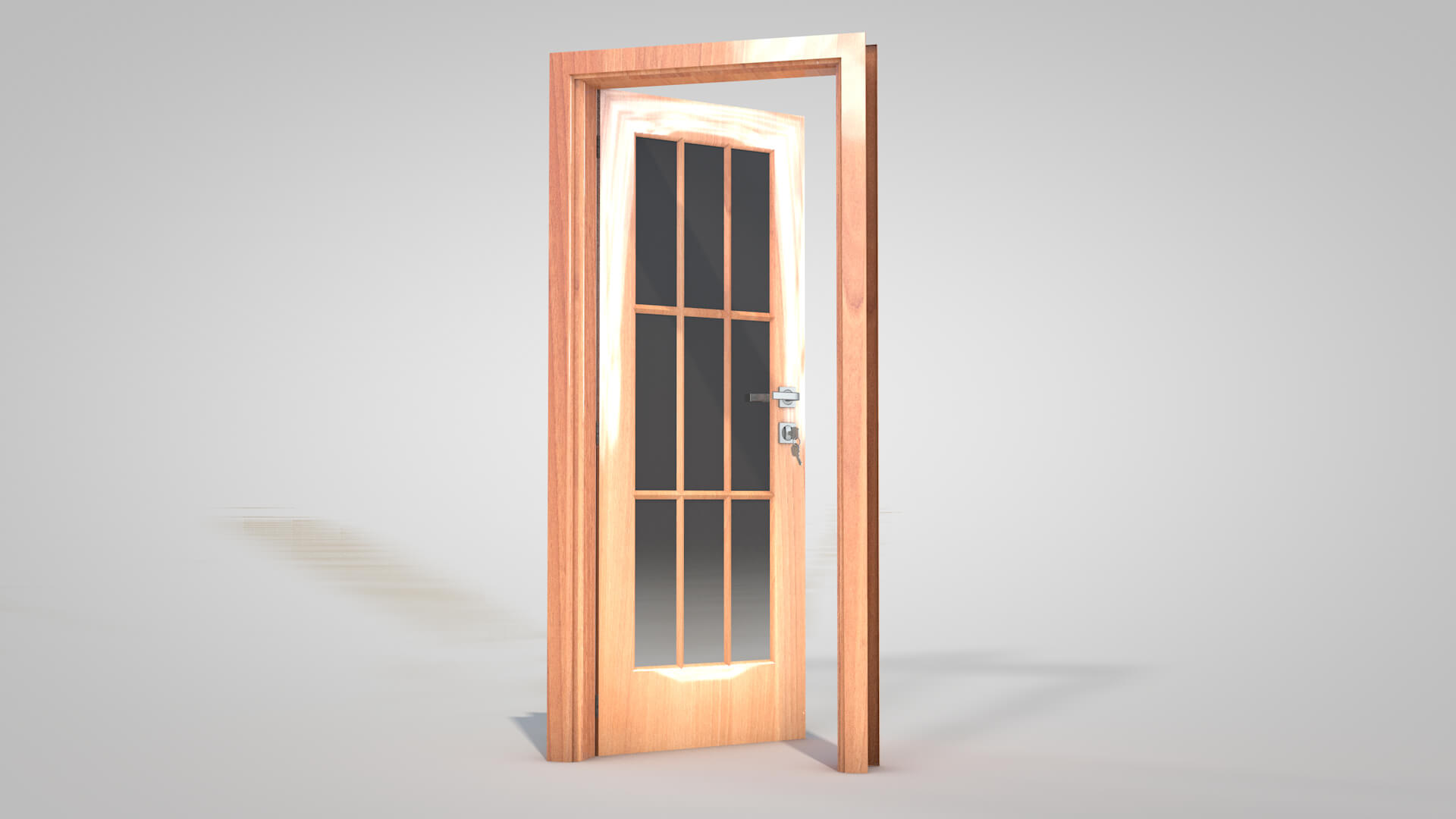 Door - Kitchen Glass Door 3D Model by renatodalle