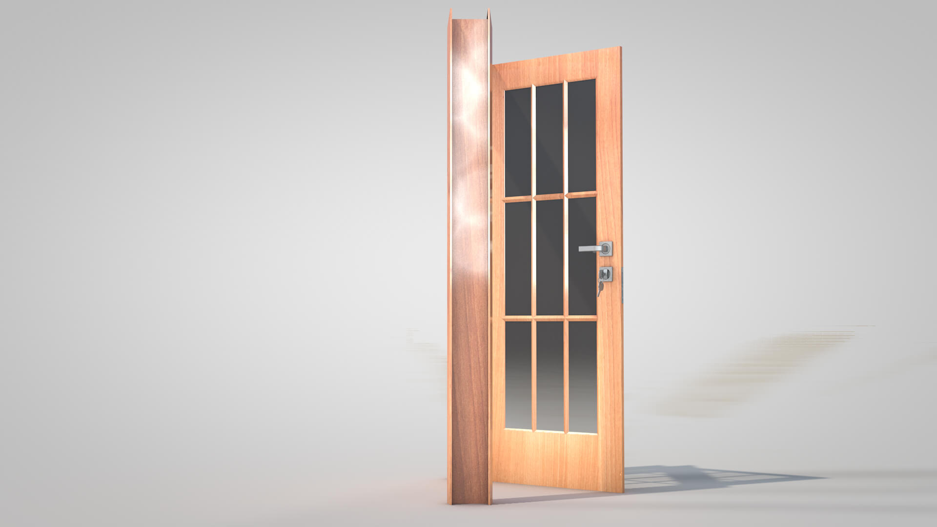 Door - Kitchen Glass Door 3D Model by renatodalle