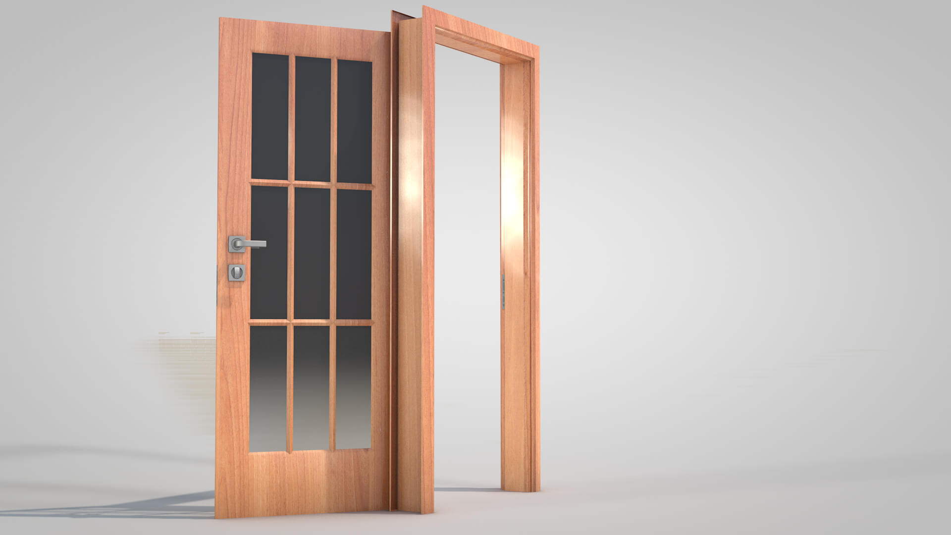 Door - Kitchen Glass Door 3D Model by renatodalle
