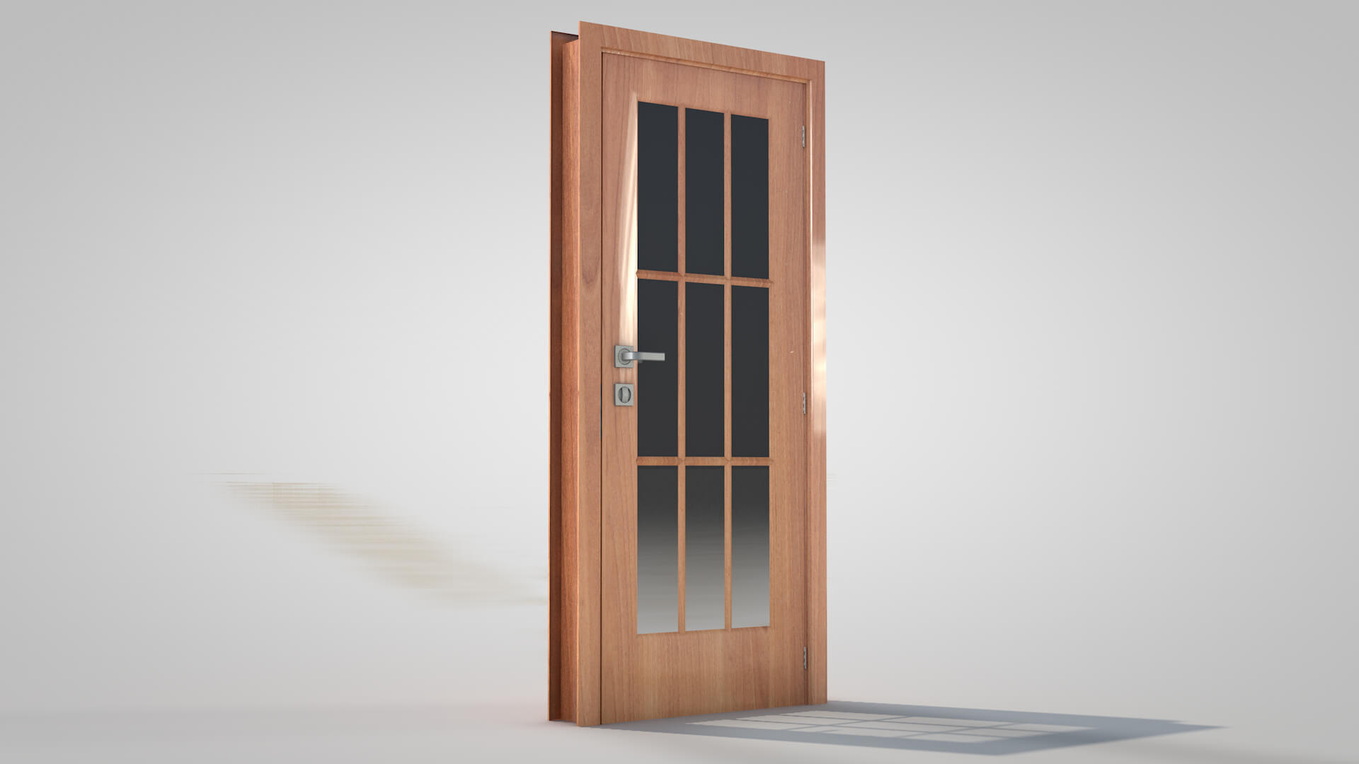 Door - Kitchen Glass Door 3D Model by renatodalle