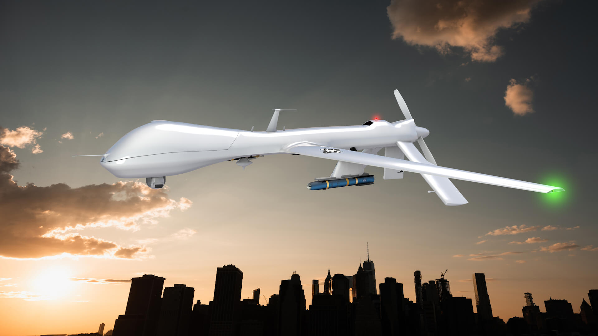 Drone Military Predator Mq-1B 3D Model by renatodalle