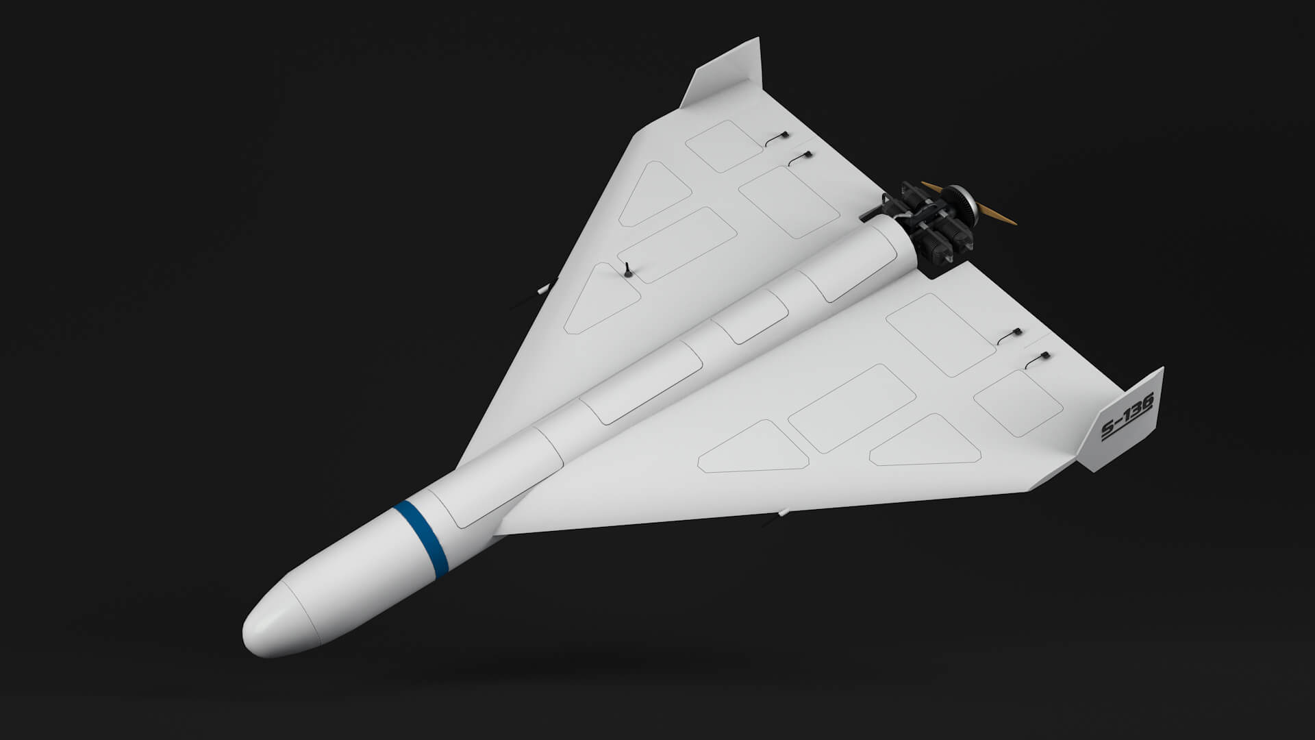 Drone Shahed 136 - 3D Model by renatodalle