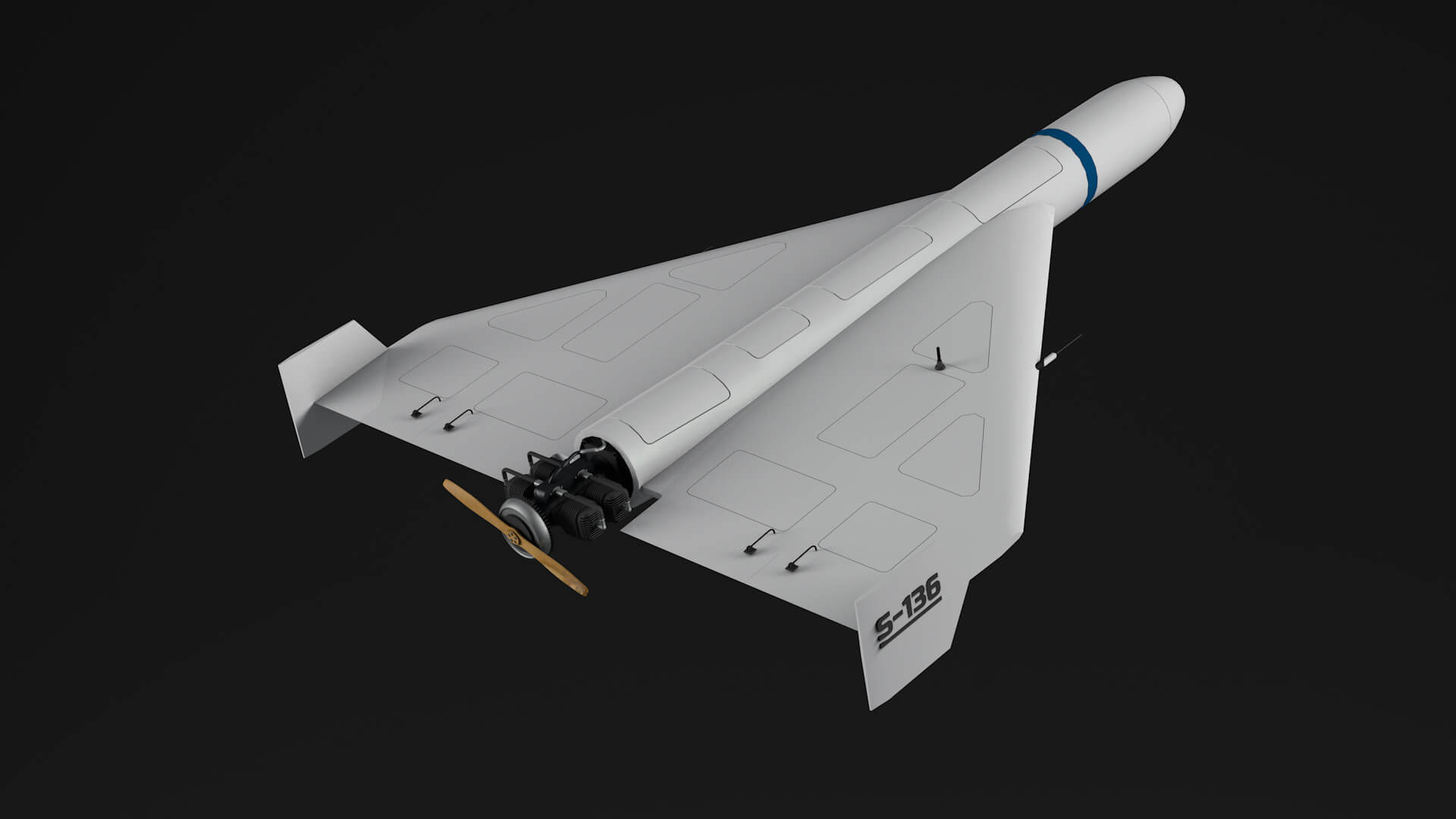 Drone Shahed 136 - 3D Model by renatodalle