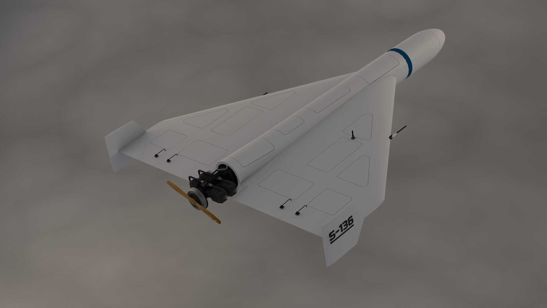 Drone Shahed 136 - 3D Model by renatodalle