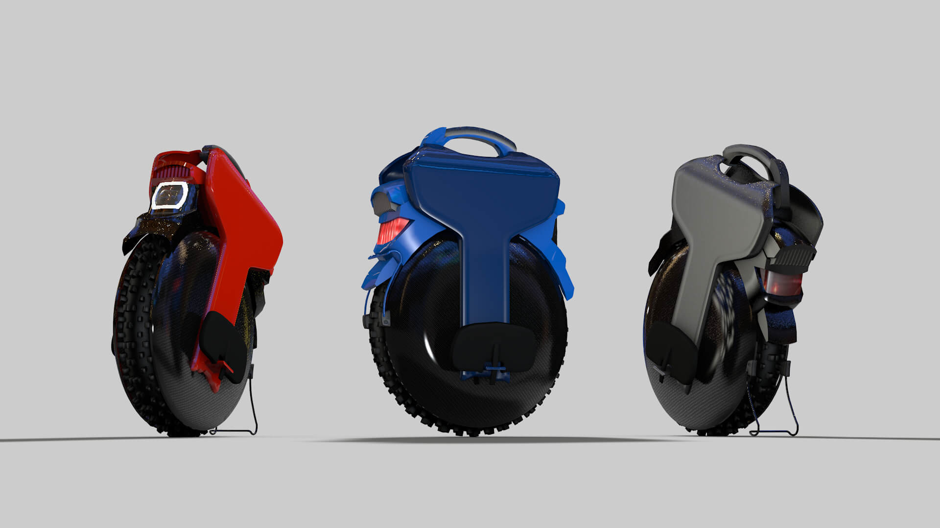 Electric Unicycle - 3D Model by renatodalle