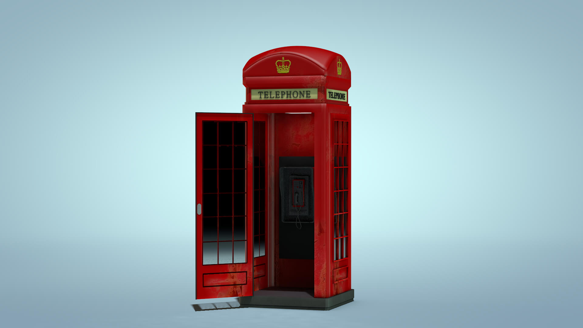 English Telephone - 3D Model by renatodalle
