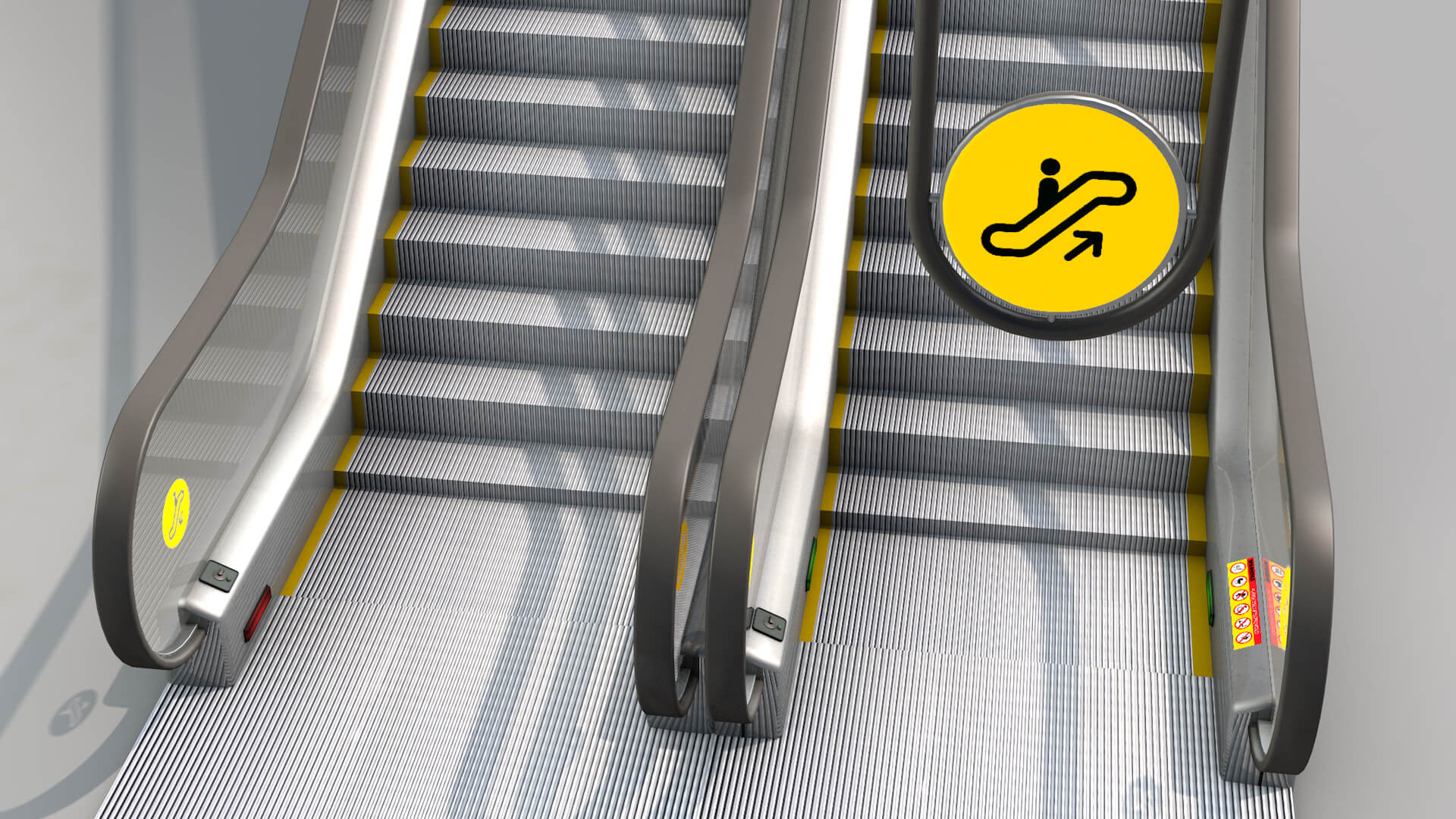 Escalator Goes Up and Down - 3D Model by renatodalle