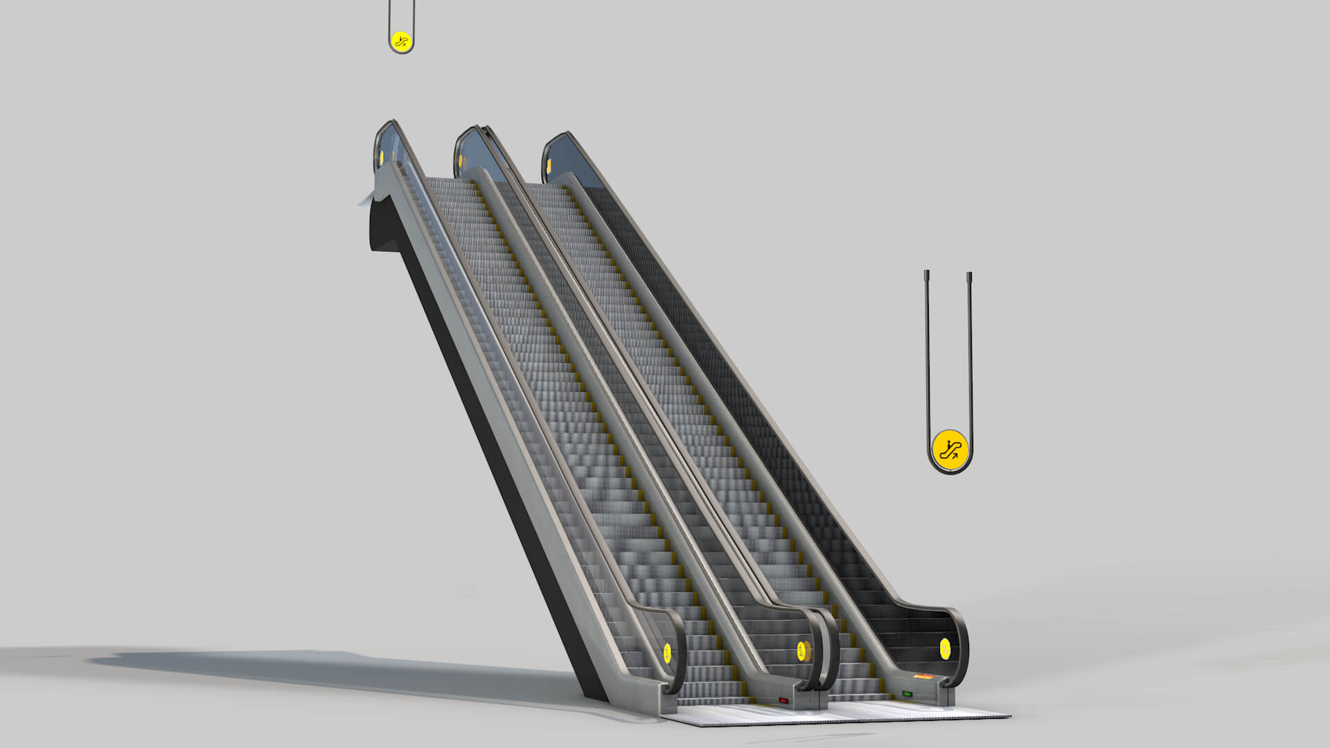 Escalator Goes Up and Down - 3D Model by renatodalle