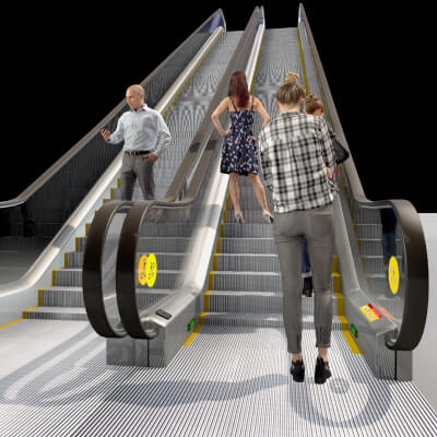 Escalator Goes Up and Down - 3D Model by renatodalle