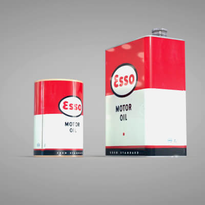 Esso Engine Oil Can - 3D Model by renatodalle