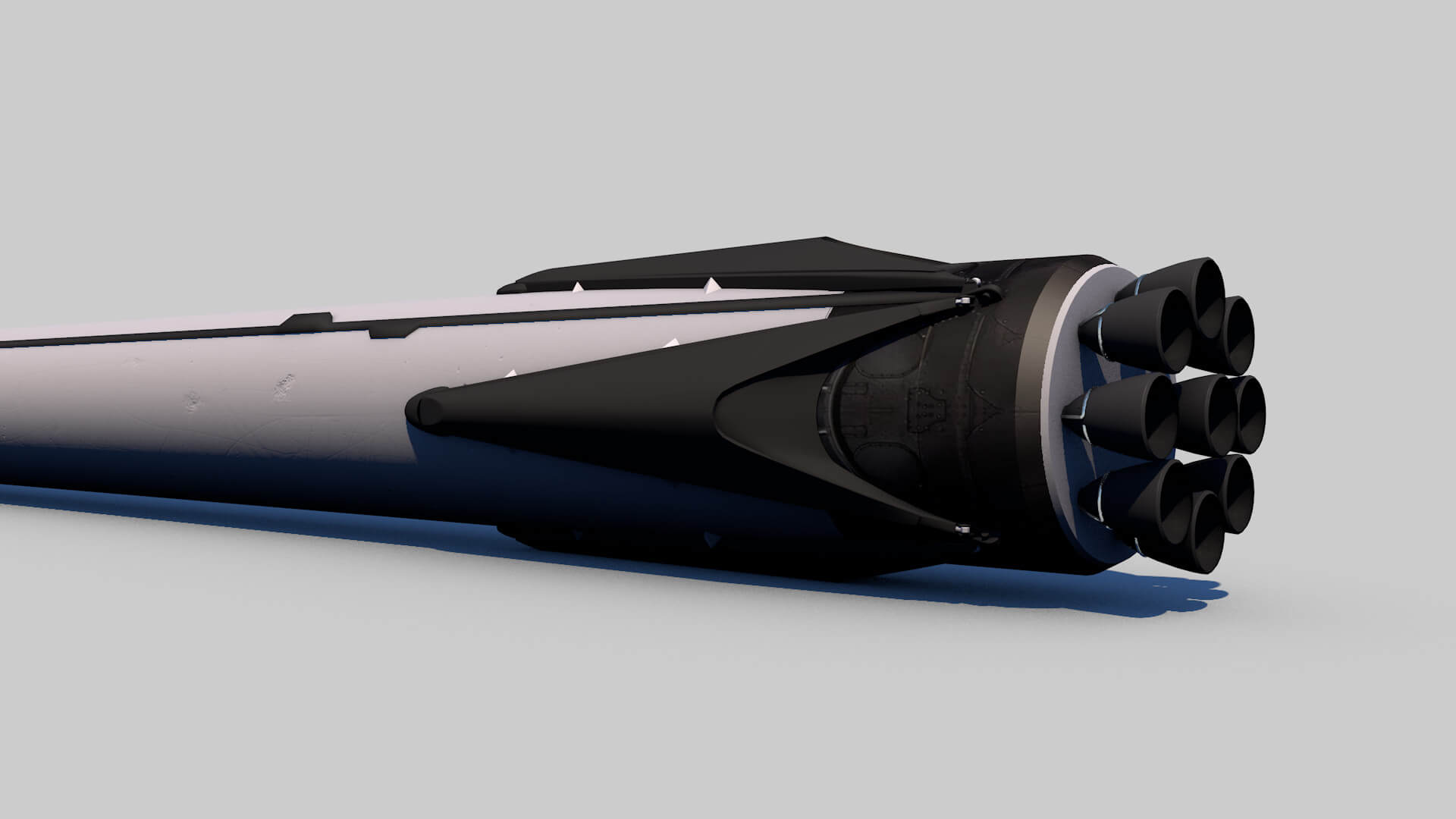 Falcon9 Returned Stage One - 3D Model by renatodalle