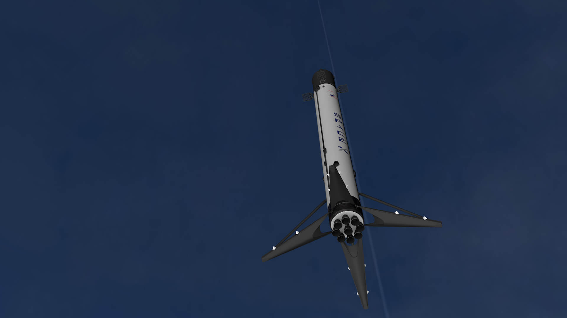 Falcon9 Returned Stage One - 3D Model by renatodalle