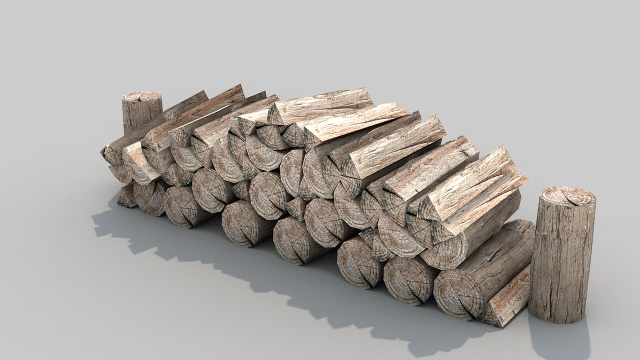 Firewood Nature - 3D Model by renatodalle