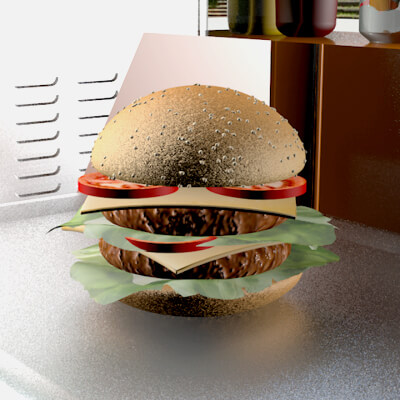 Food Beef Burger - 3D Model by renatodalle