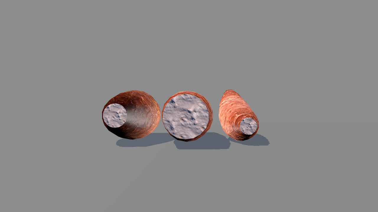 Food Cassava Mandioca - 3D Model by renatodalle