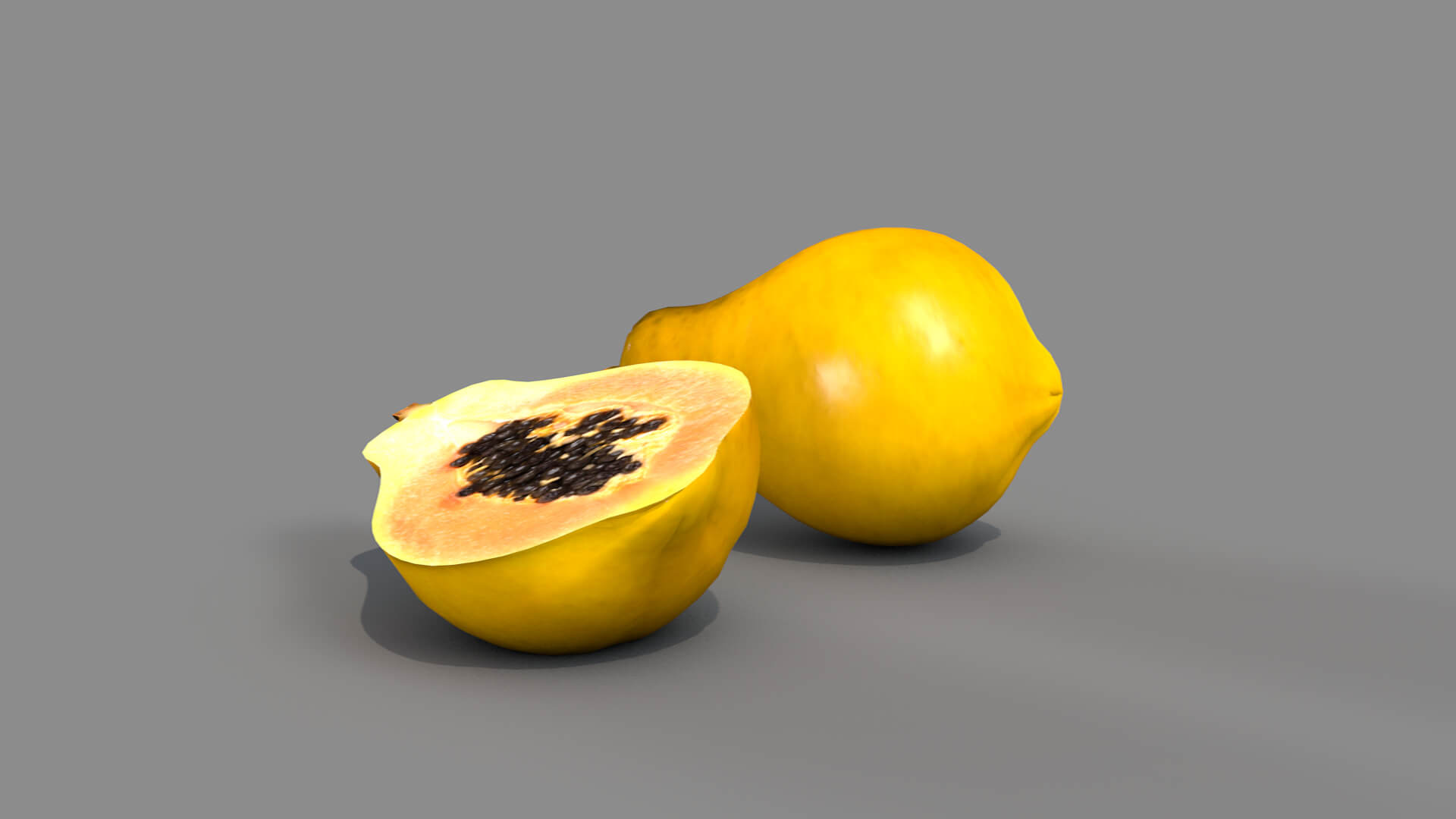 Fruit Papaya - 3D Model by renatodalle